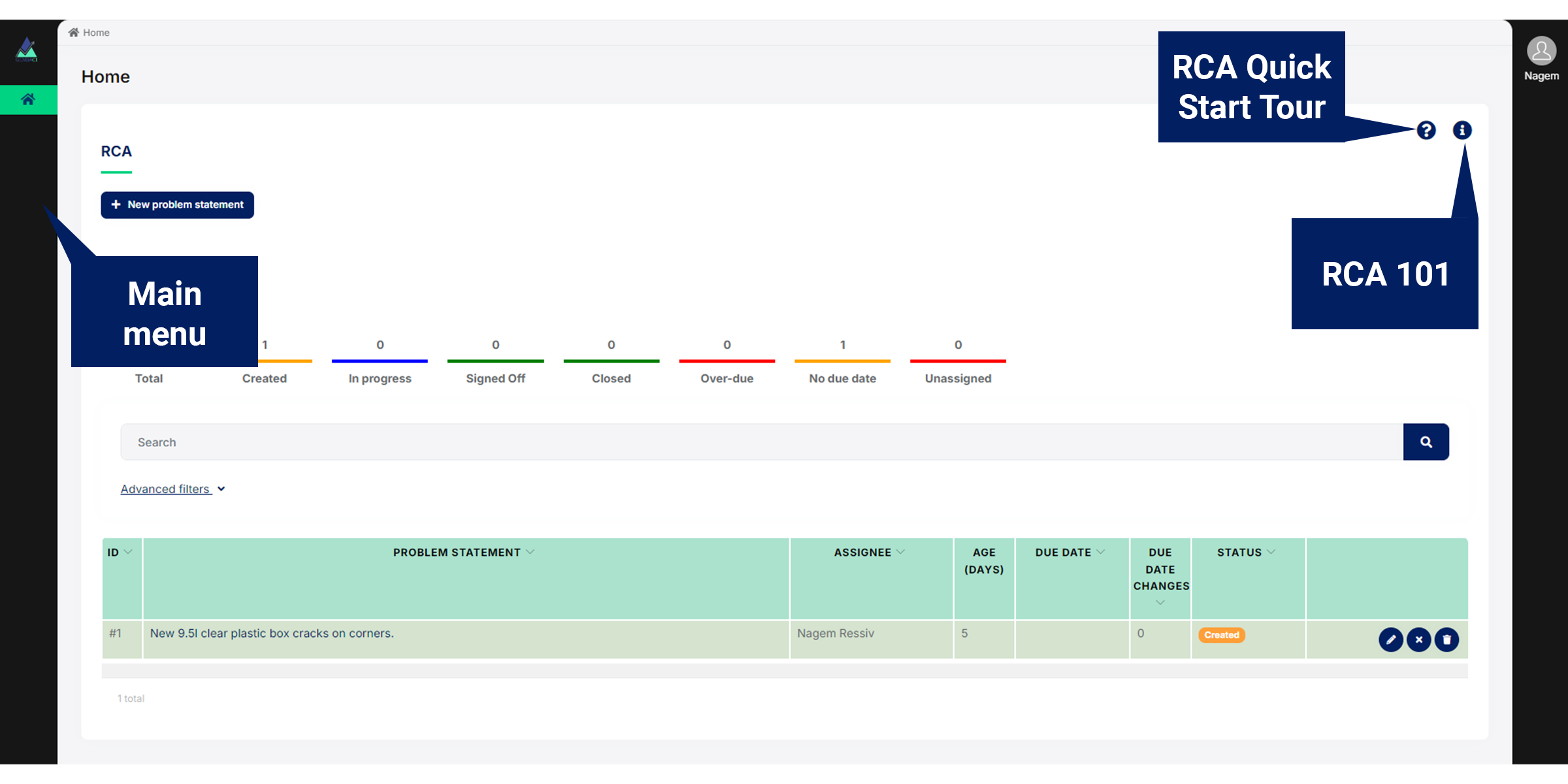 RCA Tour Home – GEMBACI